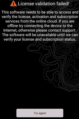 Licence Validation Failed - 4x4 Explorer