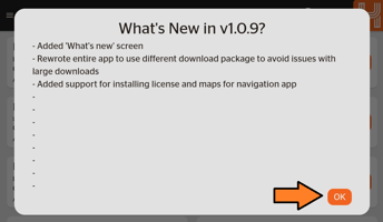 New Software - Installing map updates on the new software